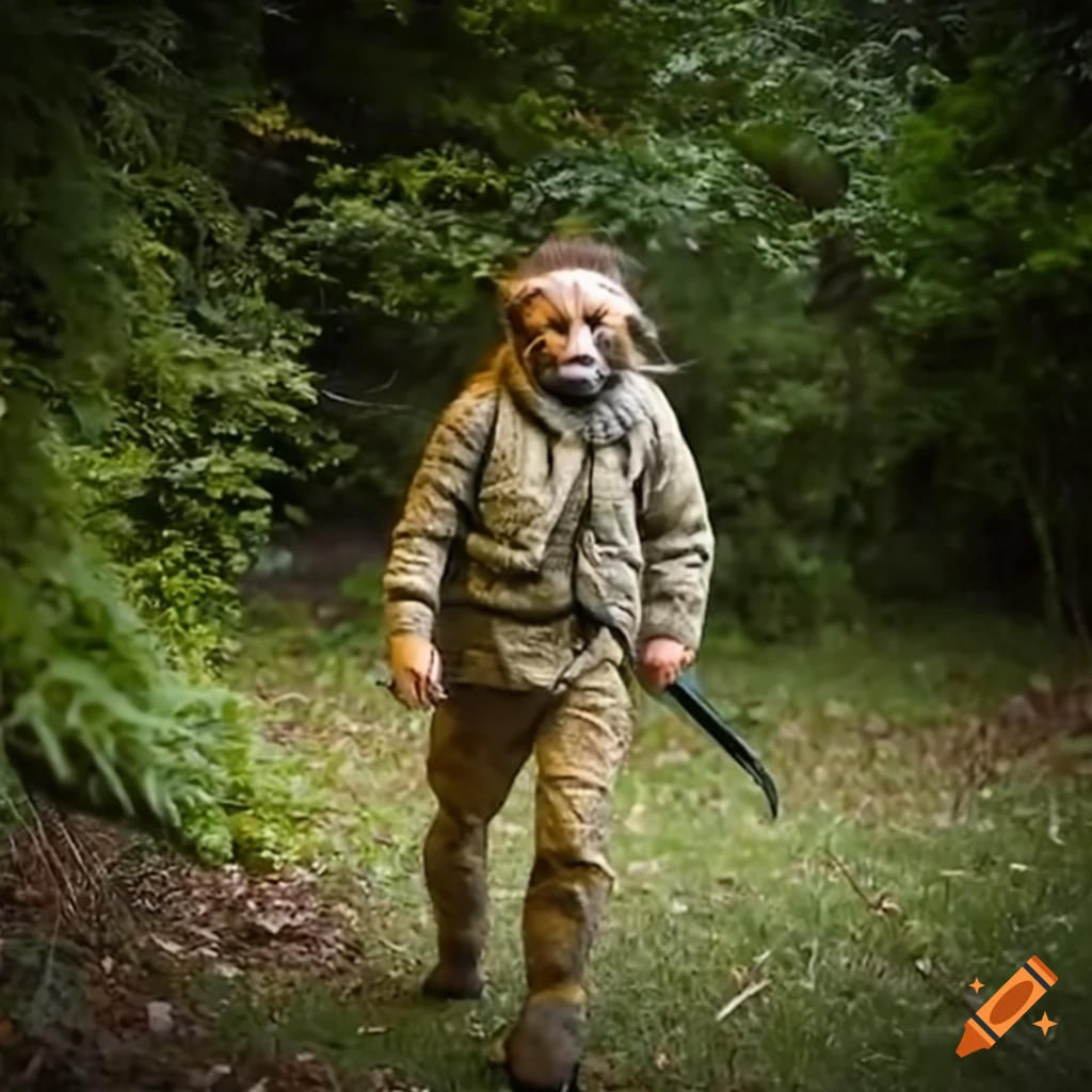 Cat explorer leading backyard expedition on Craiyon