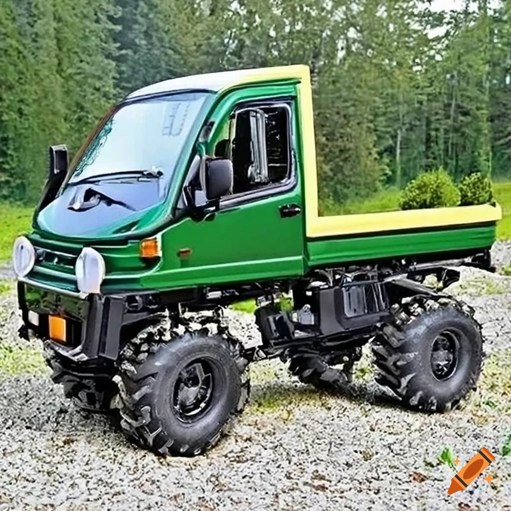 Mini agricultural truck with mini-Unimog style, 4-wheel drive for ...