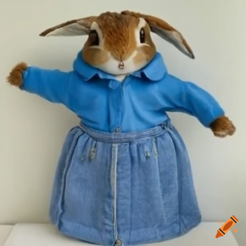 Peter rabbit character illustration on Craiyon