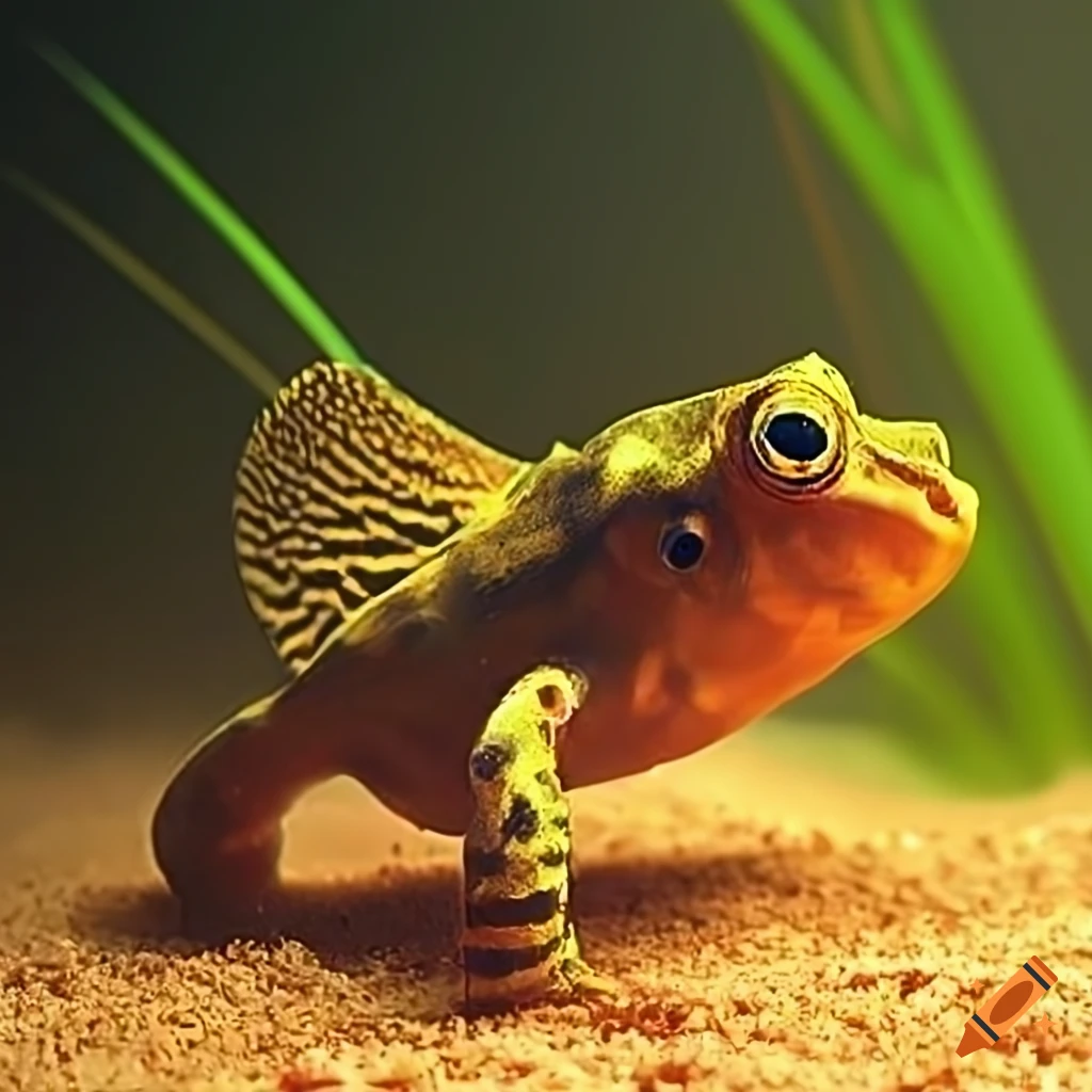 Frog fish with desert adaptation on Craiyon