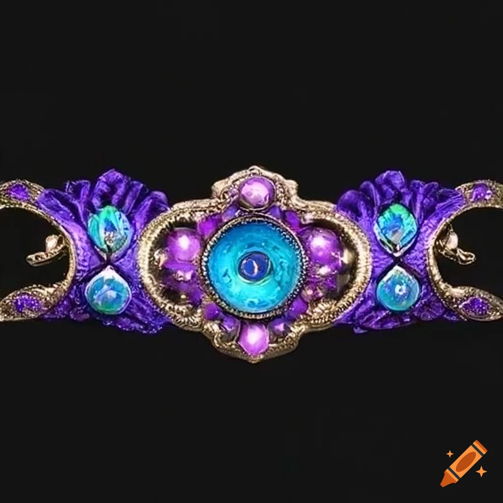 Adorned magic belt from the front view on Craiyon