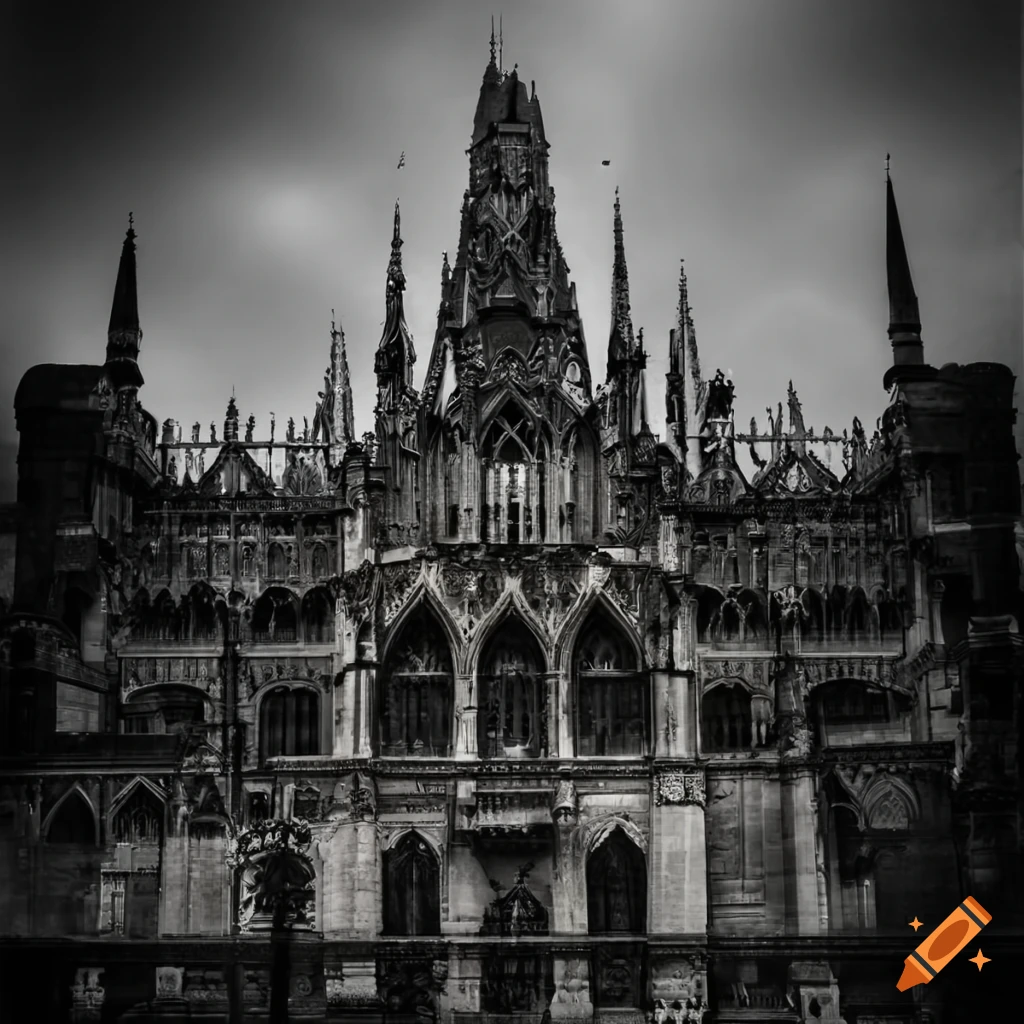 Gothic theater empire castle on Craiyon