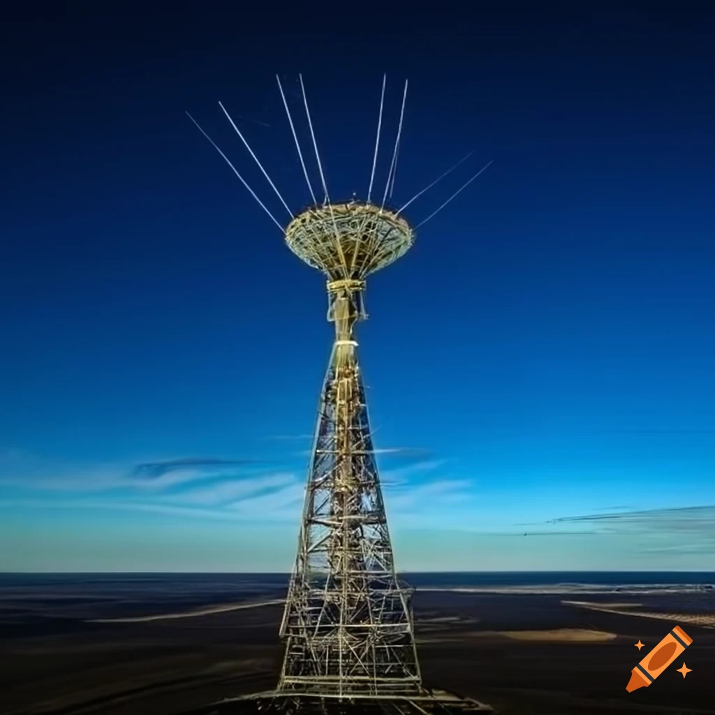 Close up of the colossal duga-3 radio antenna array on Craiyon