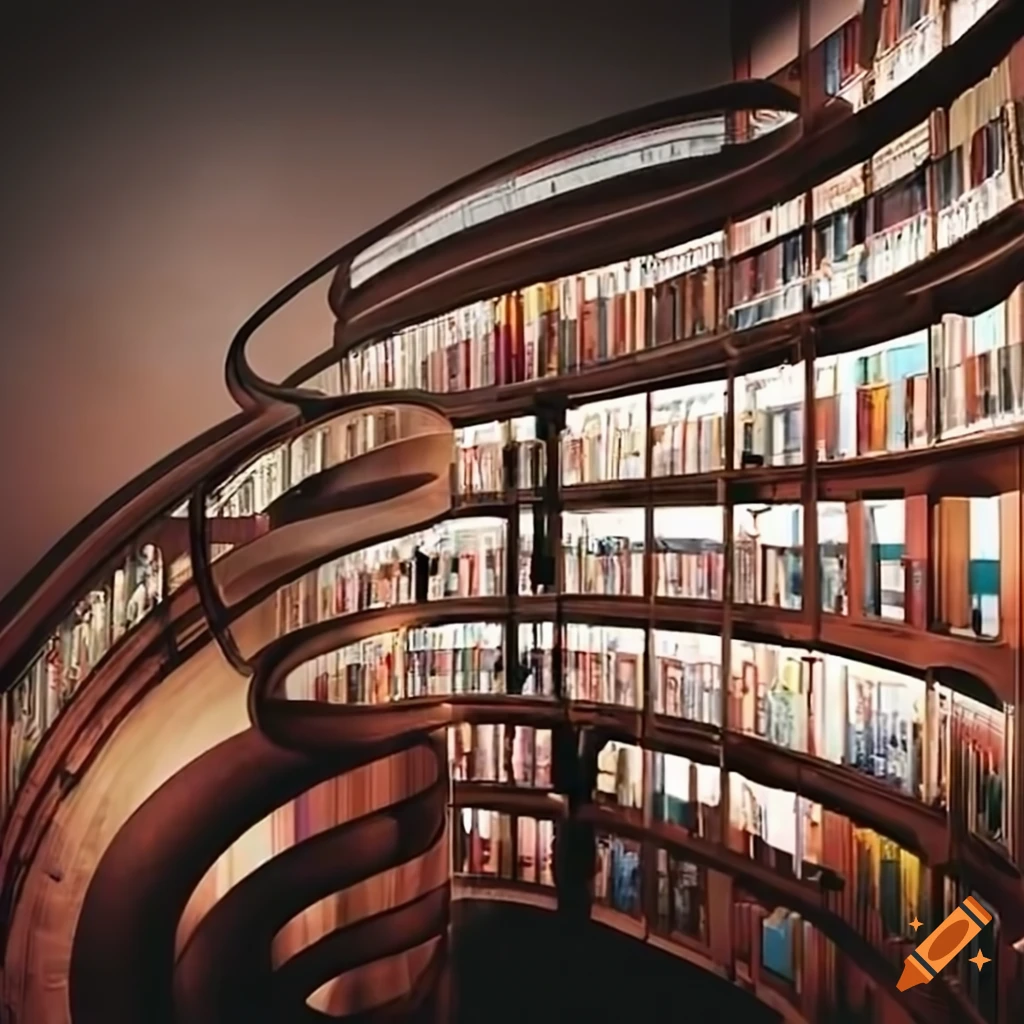 Library of the future on Craiyon