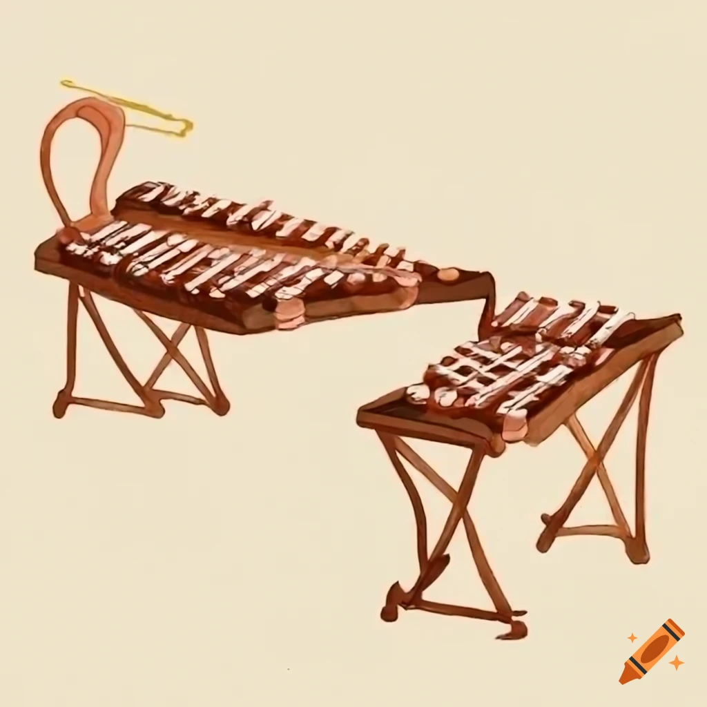 Xylophone made of bones on Craiyon