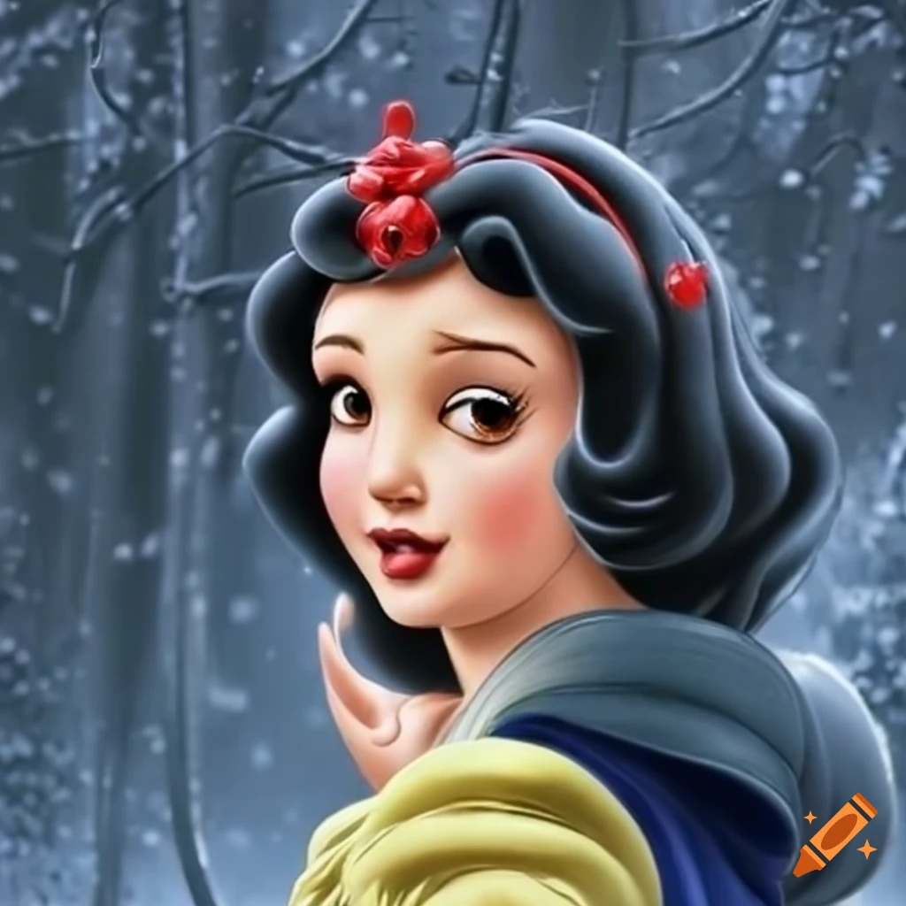 Snow white character on Craiyon
