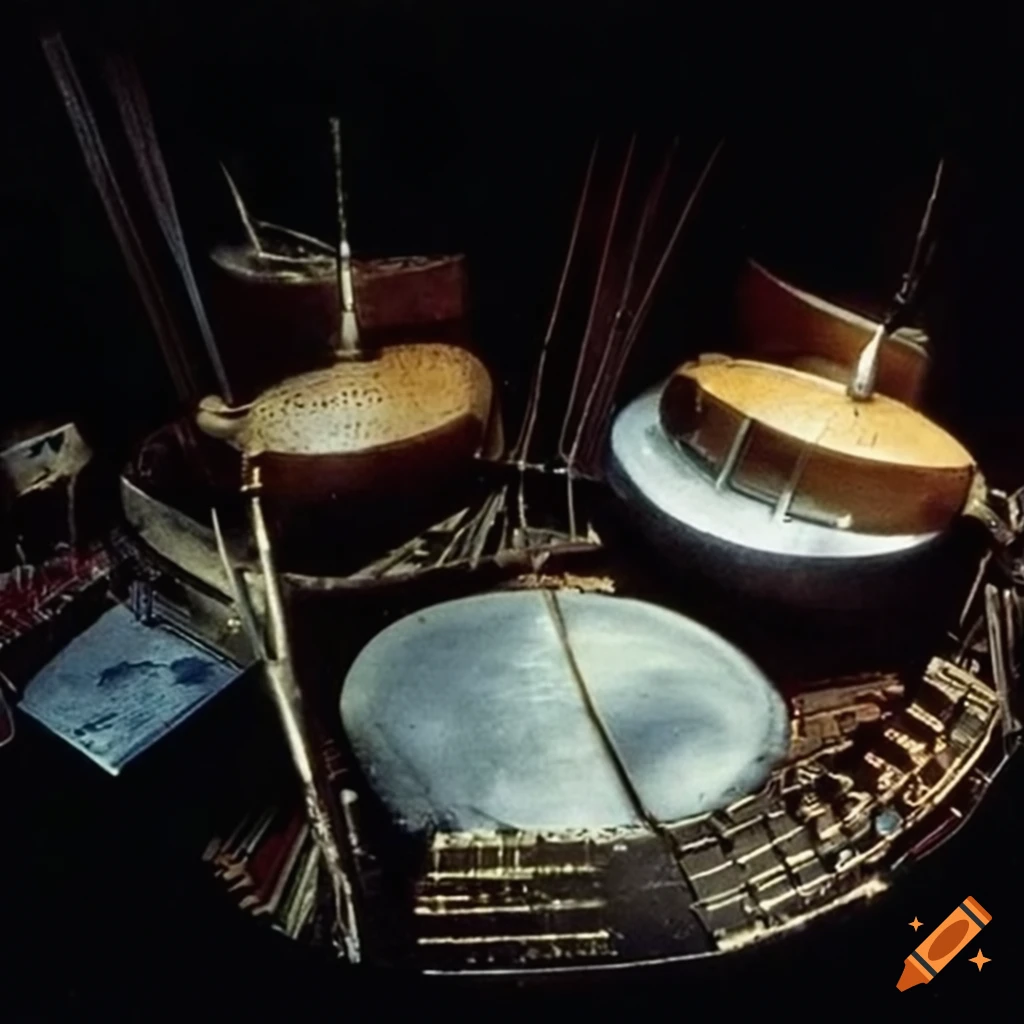 1970's slides of futuristic electronic percussion instruments in the ...