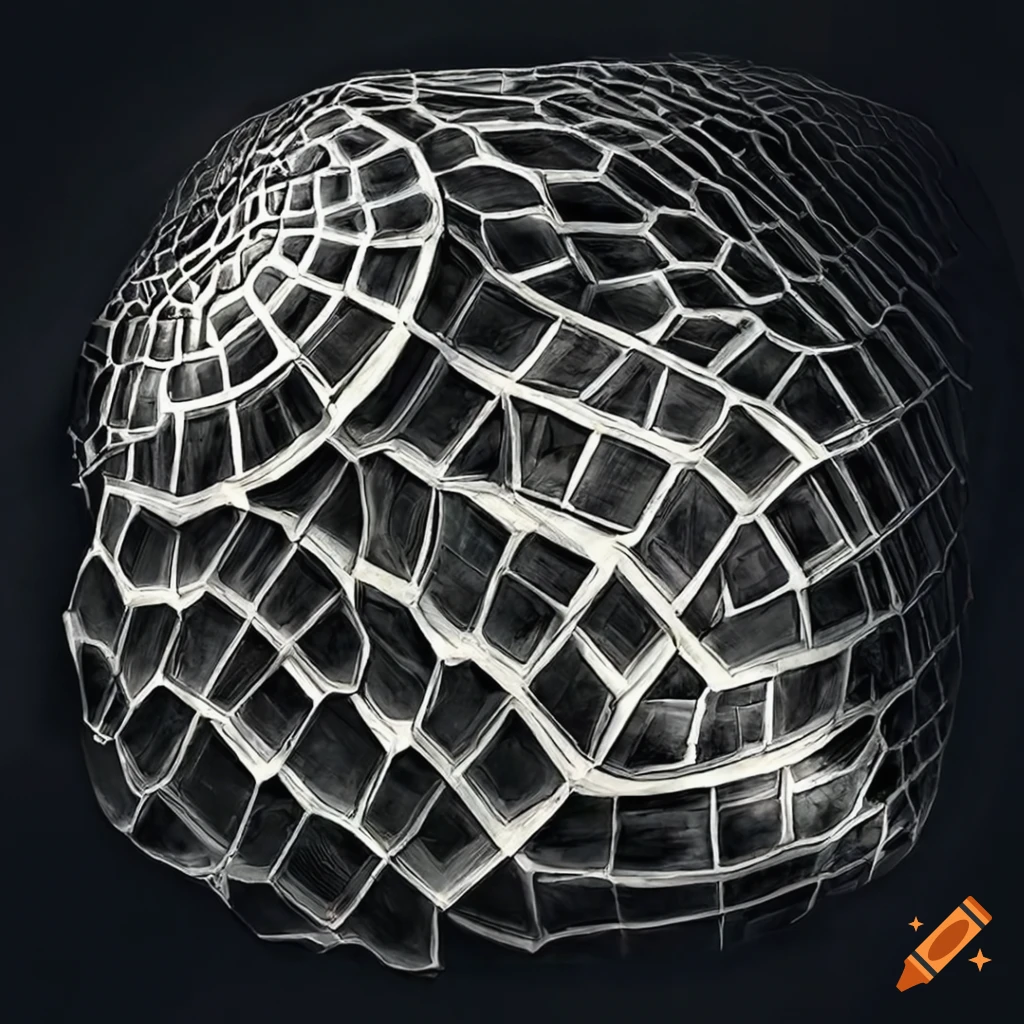 Three-dimensional geometric art of a turtle shell with Stockholm's ...