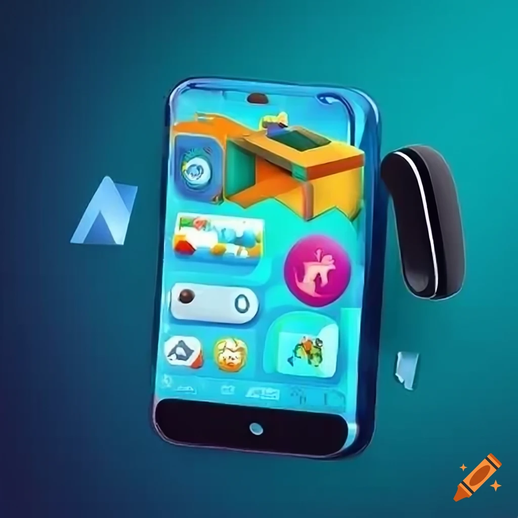 Mobile app game for financial knowledge on Craiyon