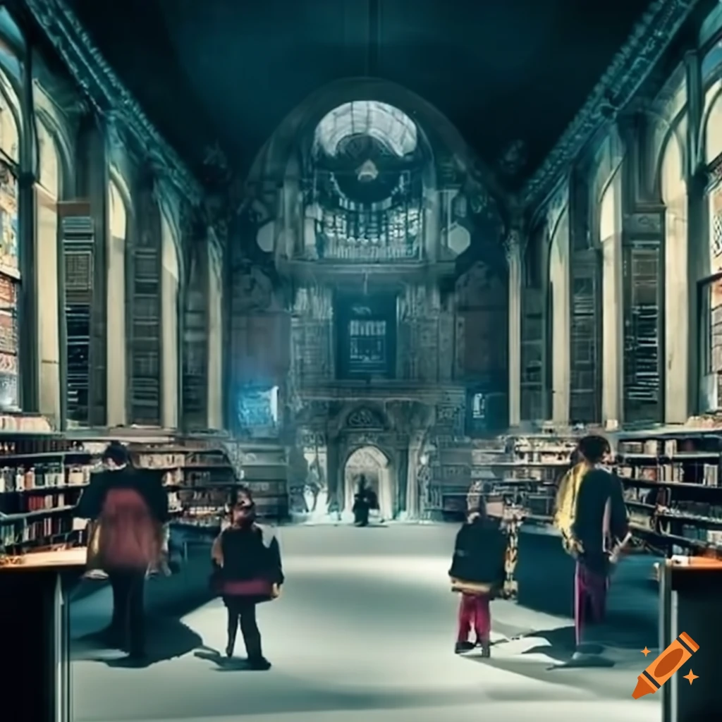 Library of the future on Craiyon