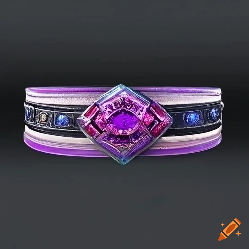 Adorned shiny war belt from the front view on Craiyon