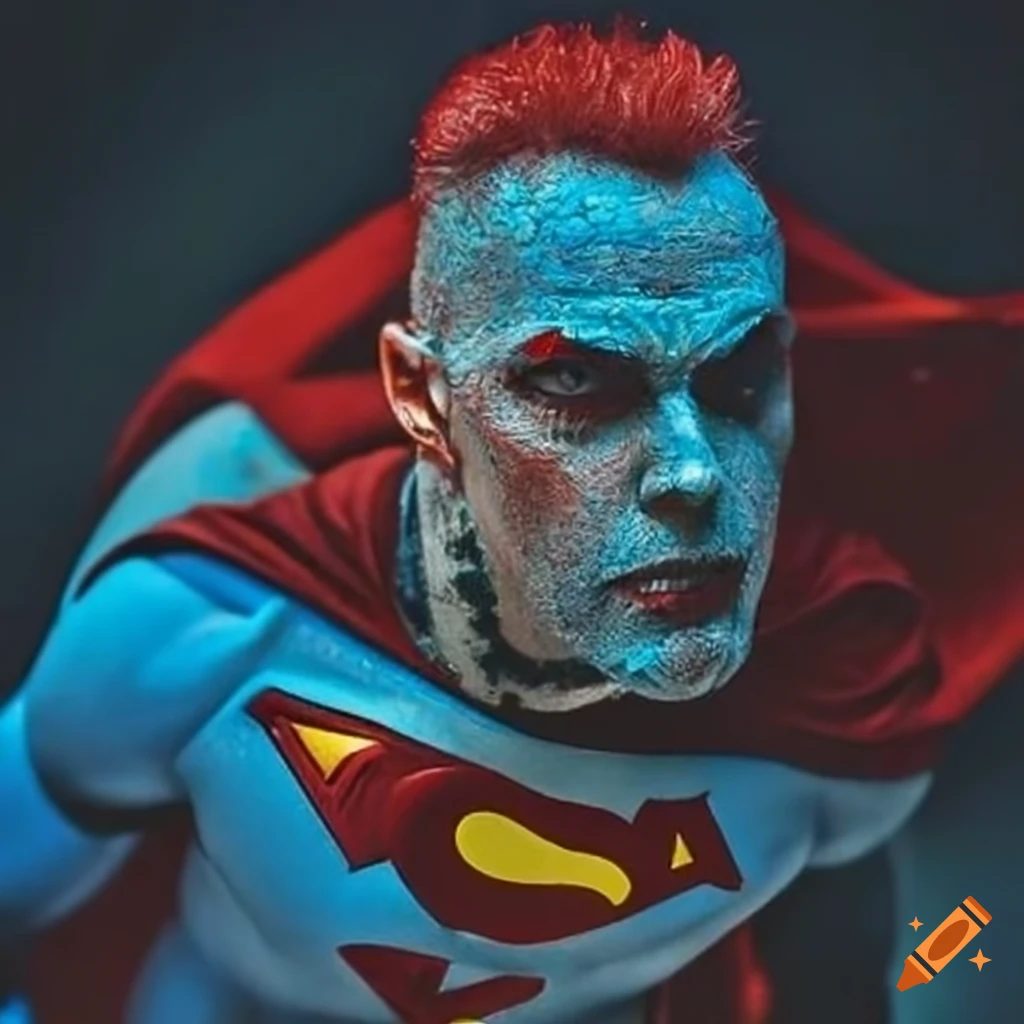 Punk superman character on Craiyon