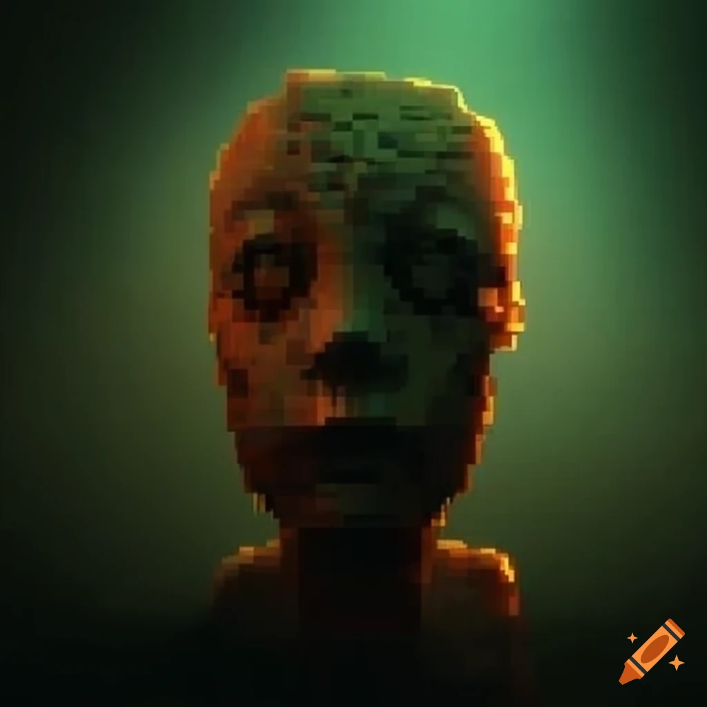 3d pixel art by beksinski on Craiyon