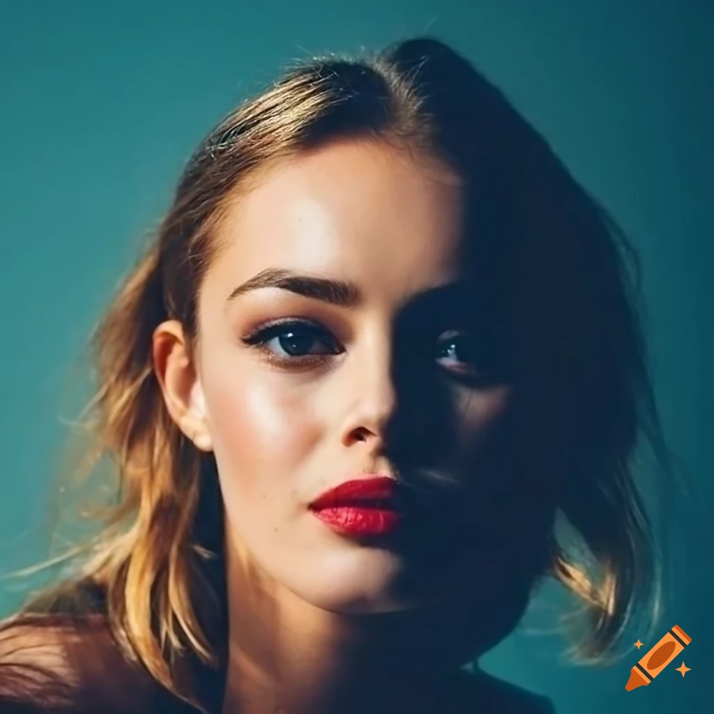 Close-up high definition portrait with detailed lighting and shadows on ...