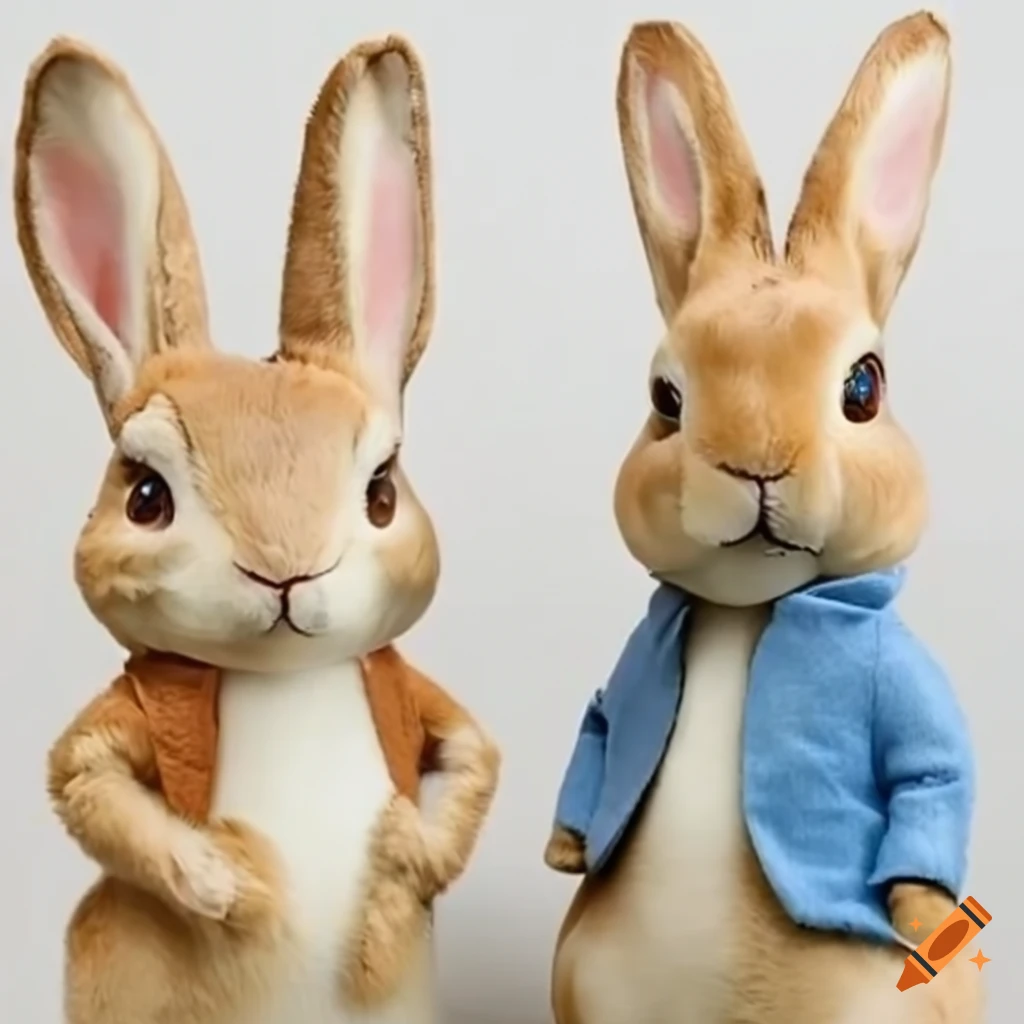 Peter rabbit character illustration on Craiyon
