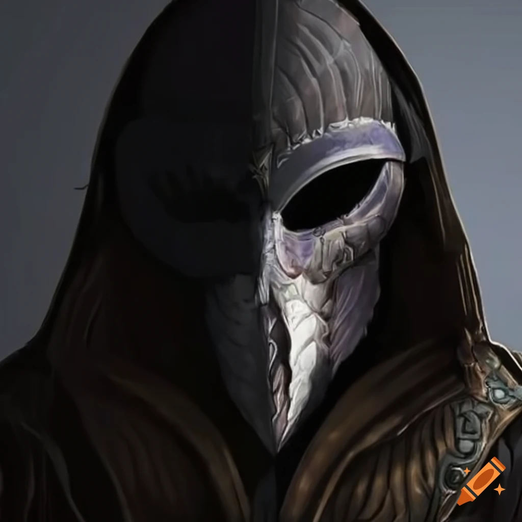 Masked warrior on Craiyon