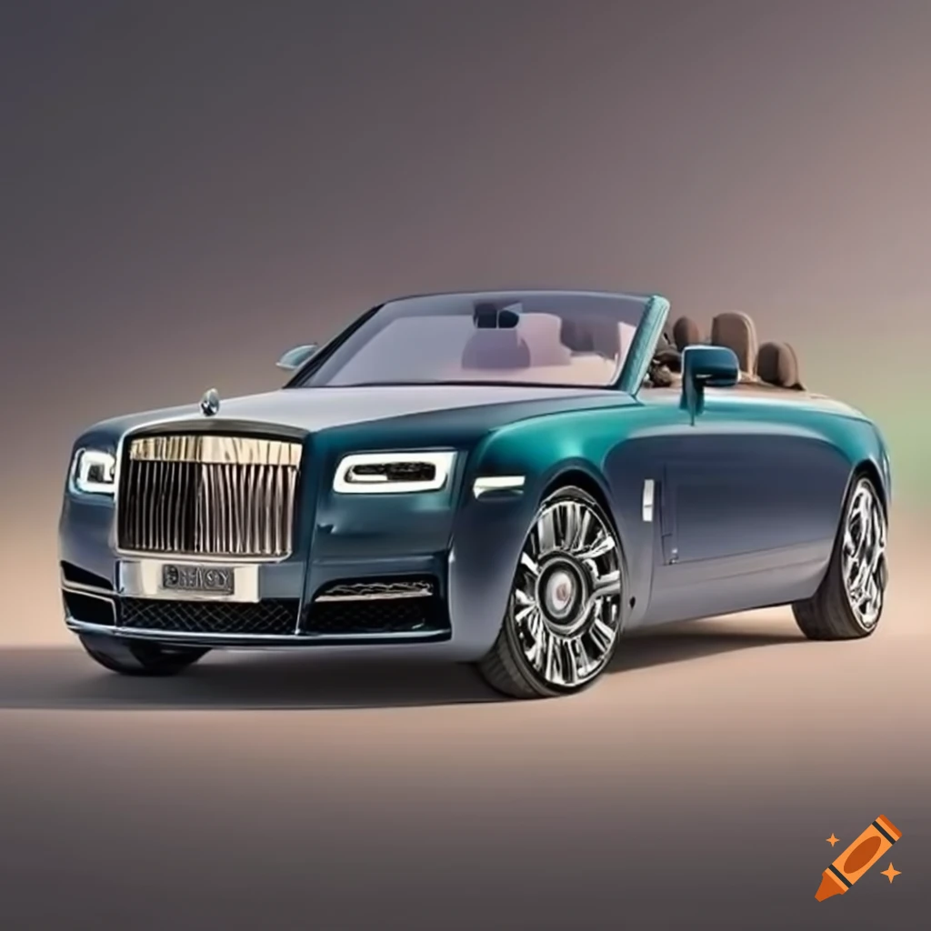 Luxurious Rolls-Royce Ghost Long Wheelbase convertible on Craiyon