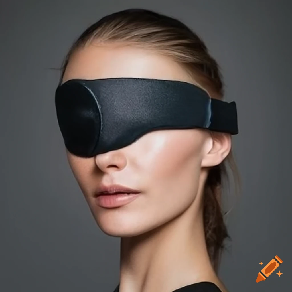 High-tech memory foam eye mask with adjustable headband for rest and ...