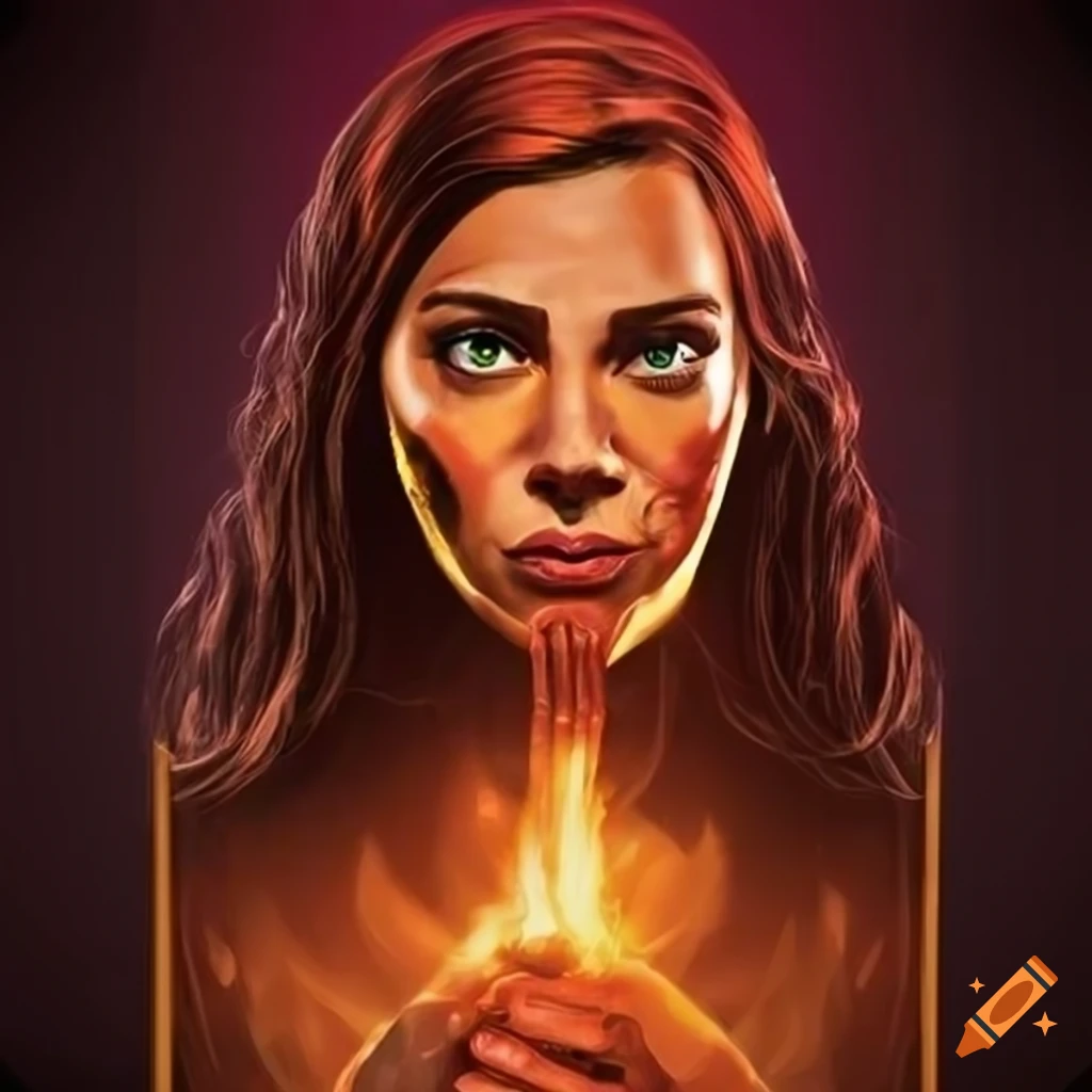 Portrait size vertical hunger games inspired background on Craiyon