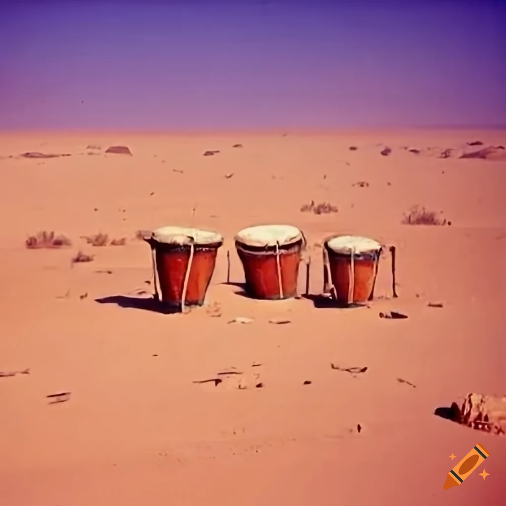 1970's documentary view of ancient egyptian desert landscape with ...