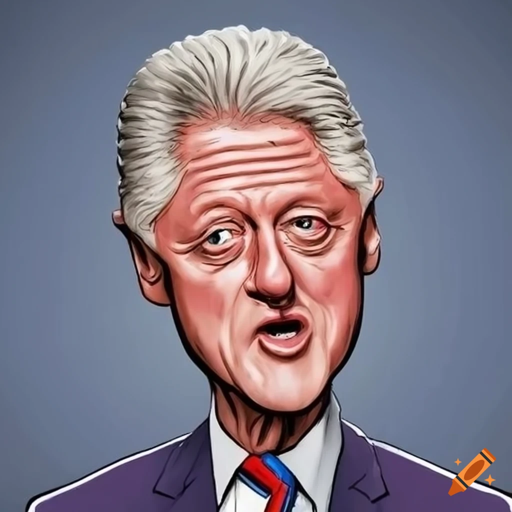 Satirical cartoon of a public figure with humorous context on Craiyon