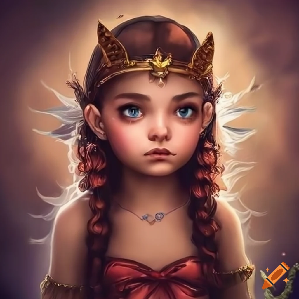 Girl in a fantasy land on Craiyon