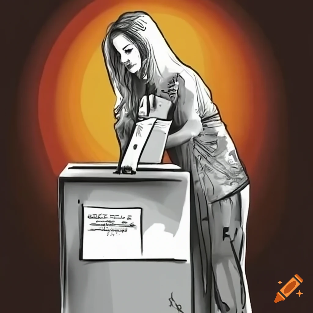 People participating in a local election on Craiyon