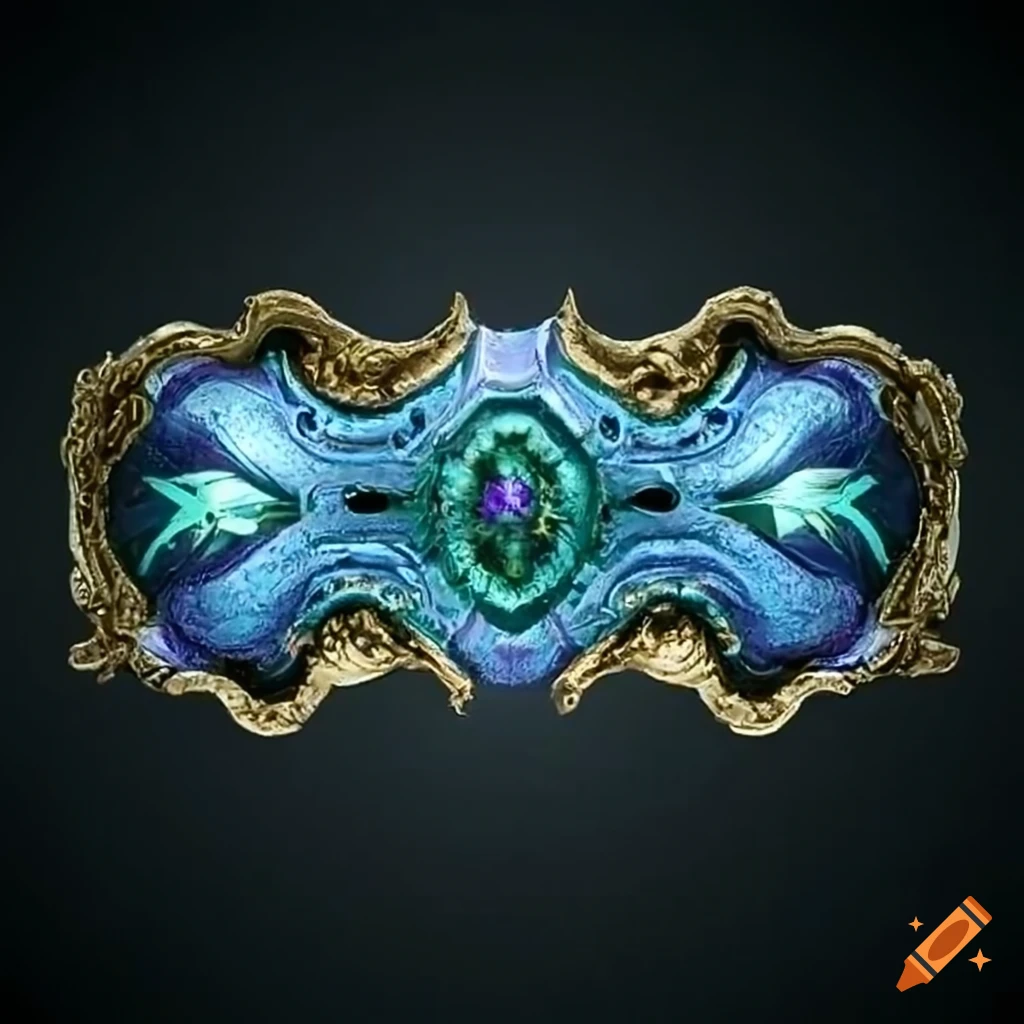 Fantasy magic war belt viewed from the front on Craiyon