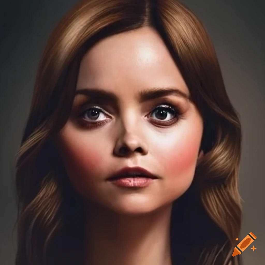 Composite face of celebrity features merged together on Craiyon