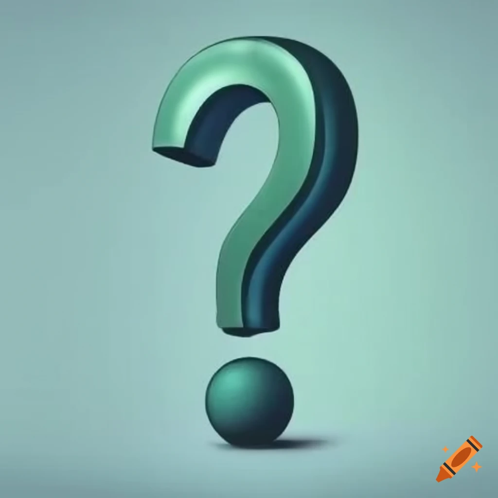 Ponto de interrogação on Craiyon