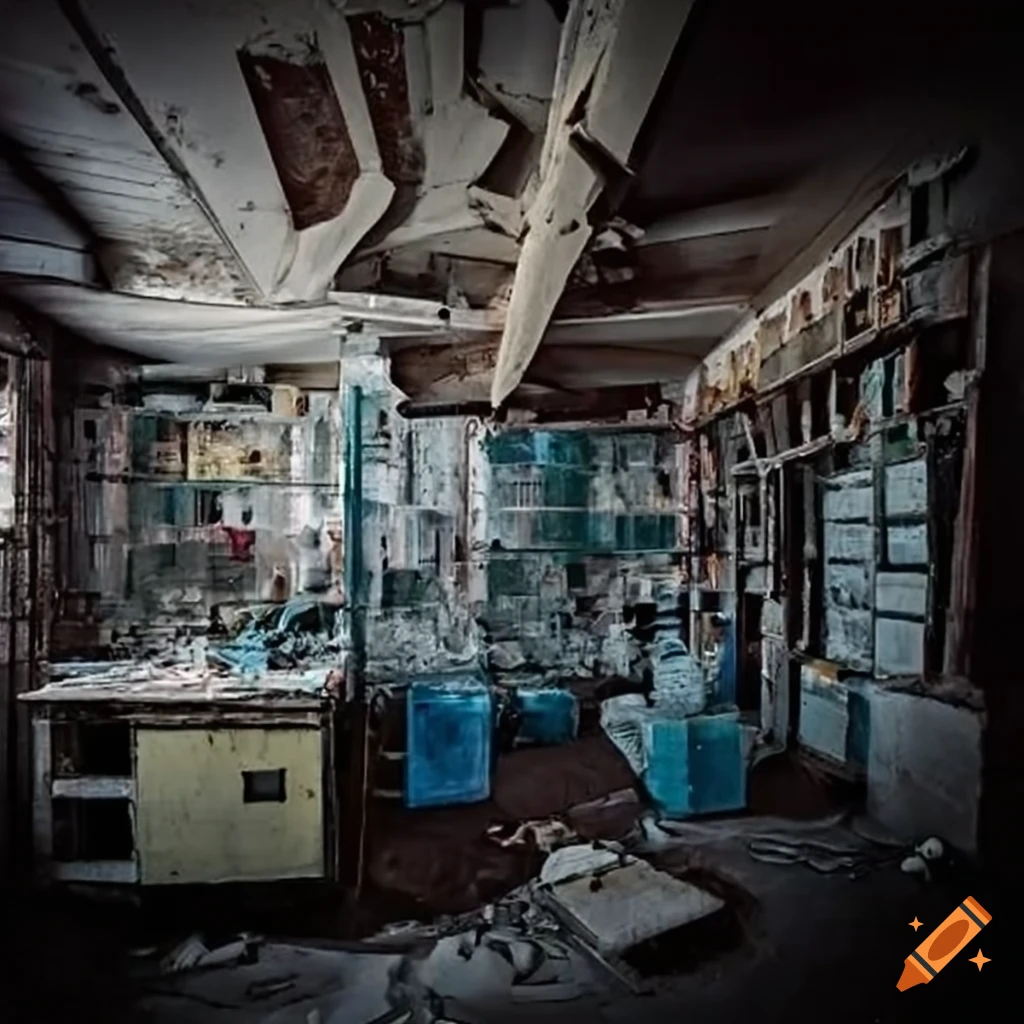 Destroyed chemistry room on Craiyon