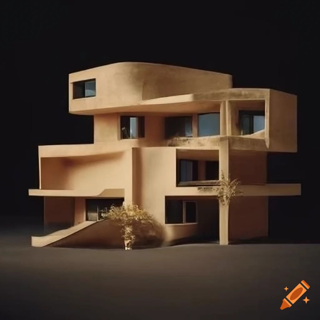 Villa design incorporating le corbusier's five principles of ...