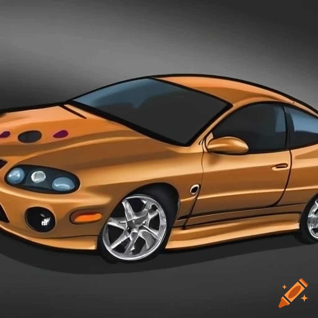 2005 pontiac gto with bape cartoon design on Craiyon