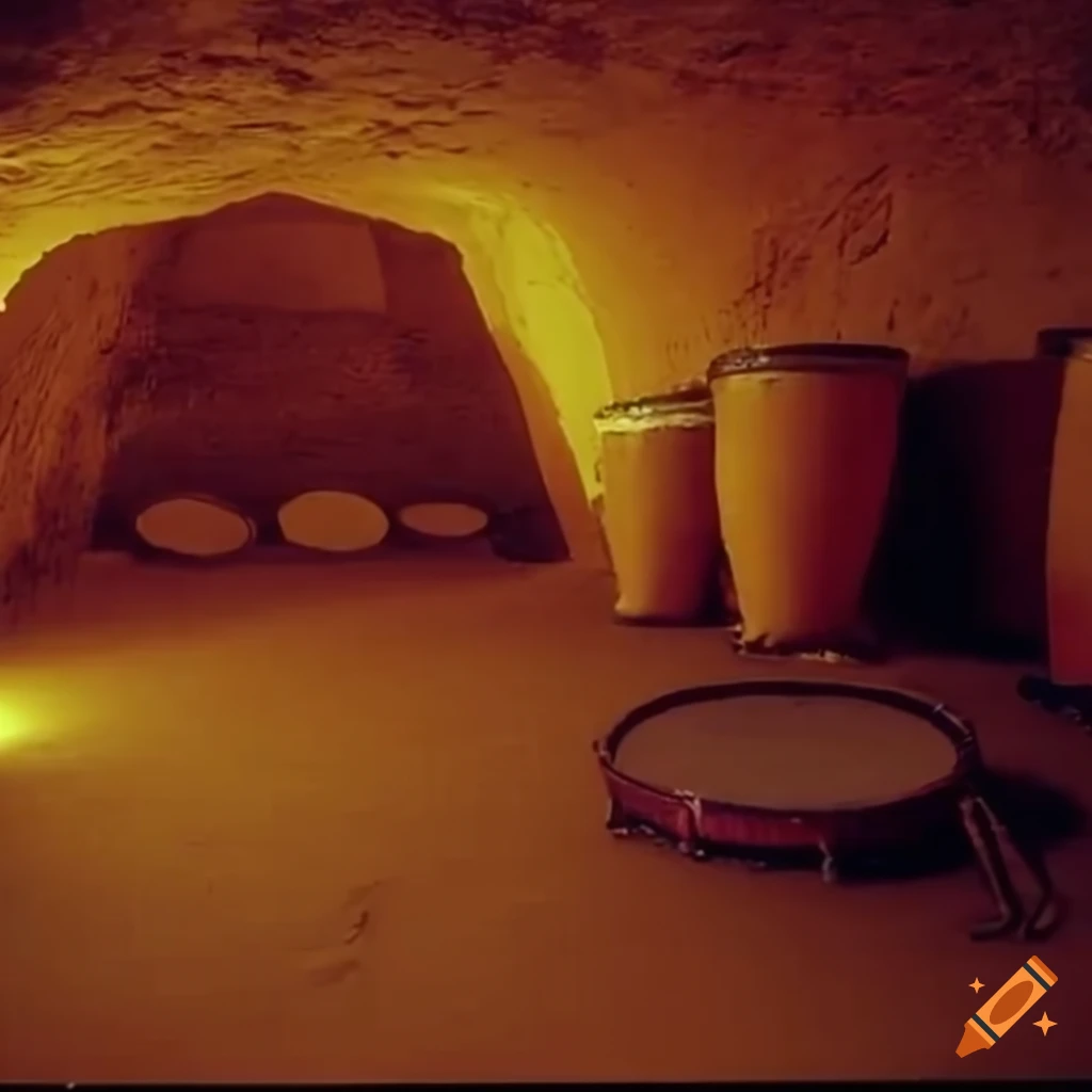 1970's documentary footage of underground pyramid inside Egyptian tomb ...