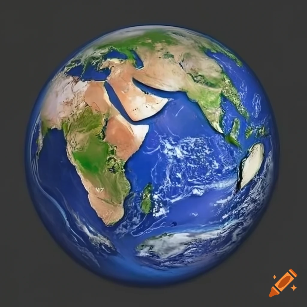Realistic image of earth on Craiyon