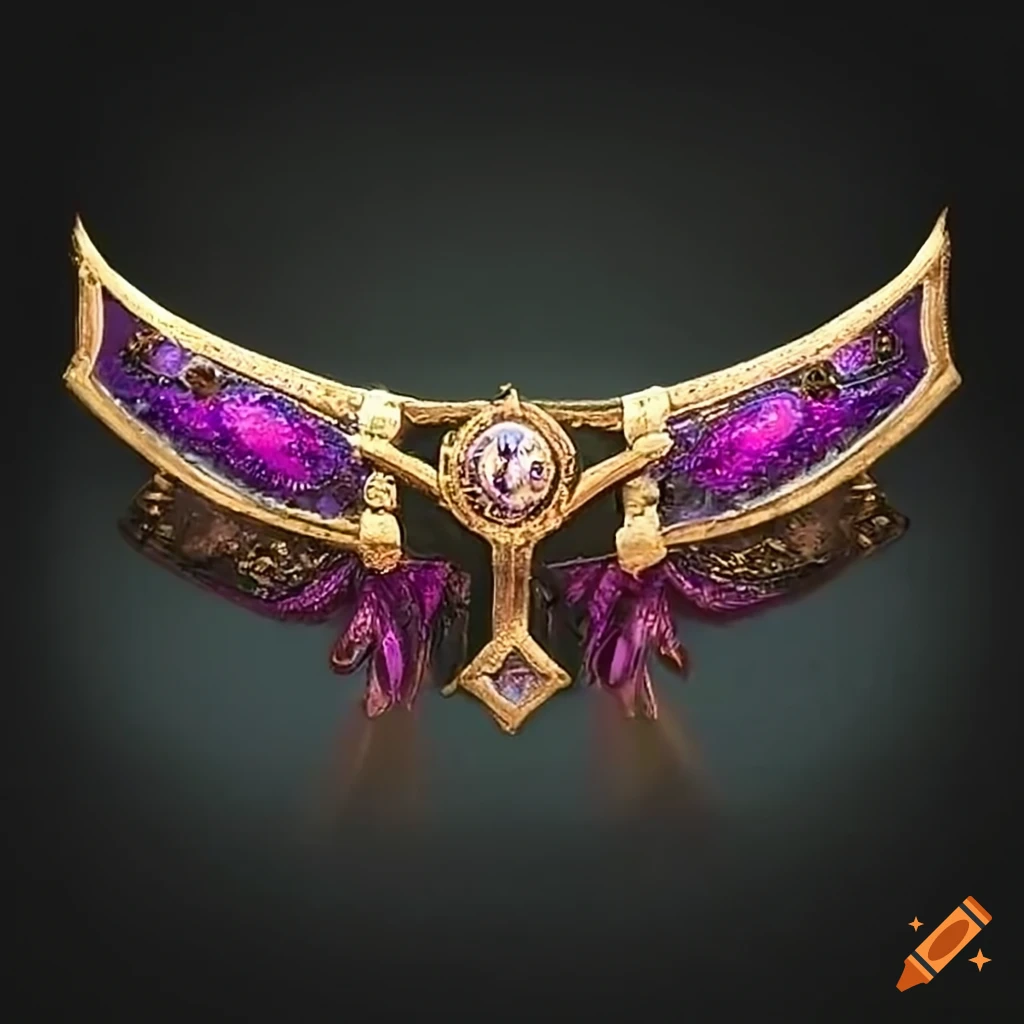 Fantasy magic war belt from the front view on Craiyon