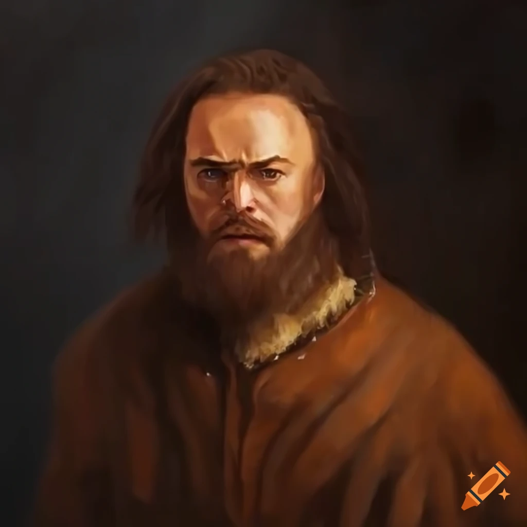 Oil painting of a game of thrones character, dallag dreen on Craiyon
