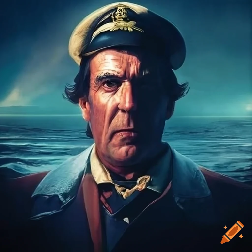 Willy flynn movie poster for great lakes freighter captain on Craiyon