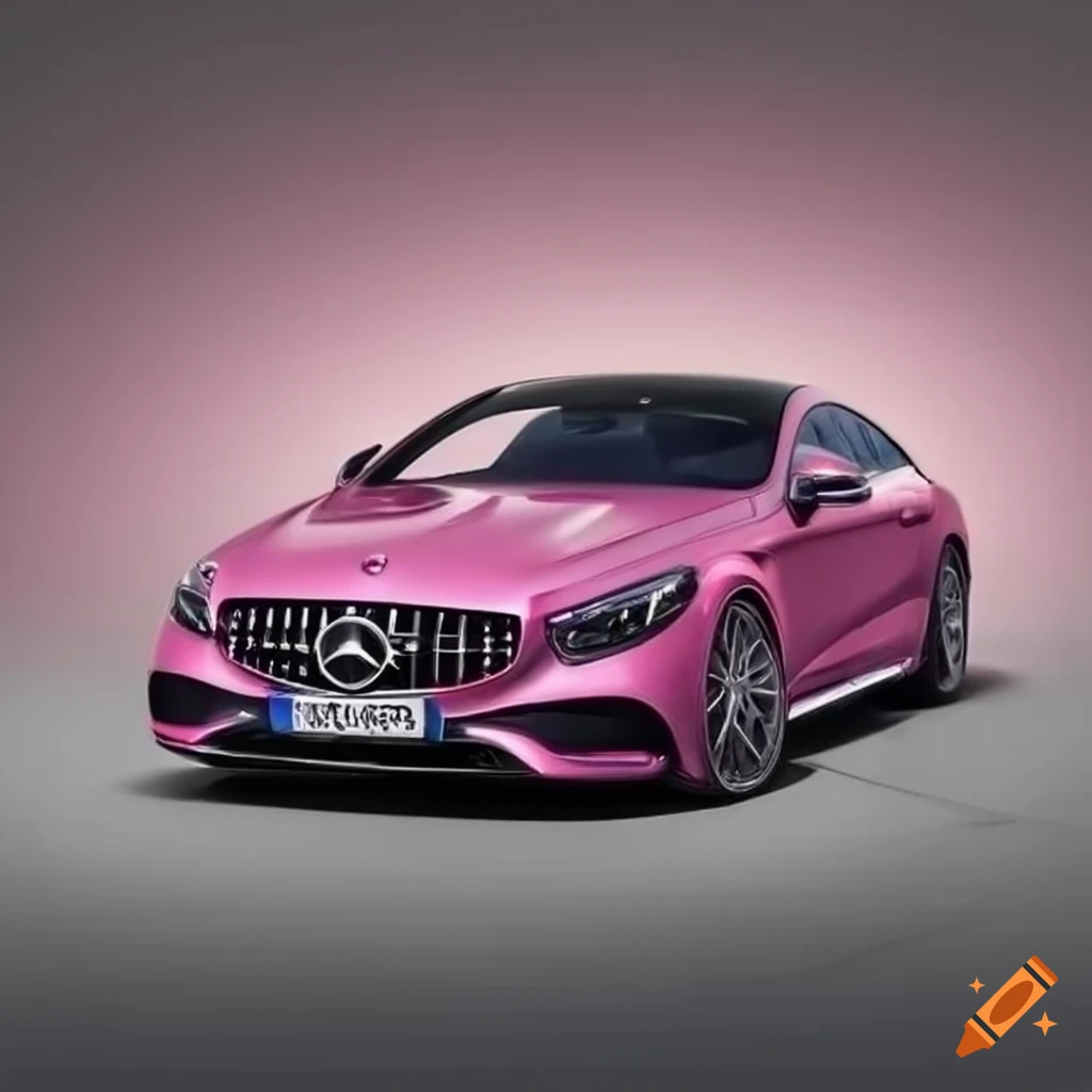 2019 mercedes amg s65 coupe in pearl pink color on Craiyon