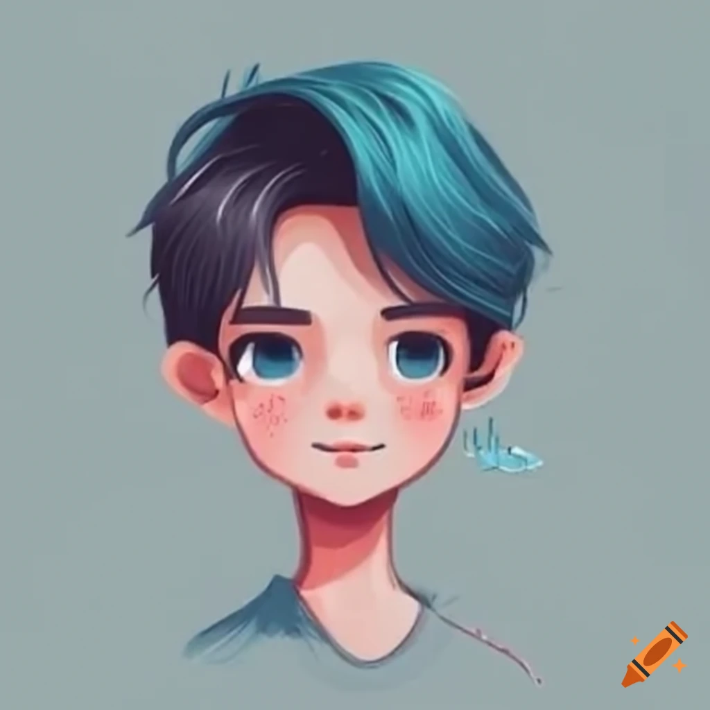 Cute simple boy full body on Craiyon