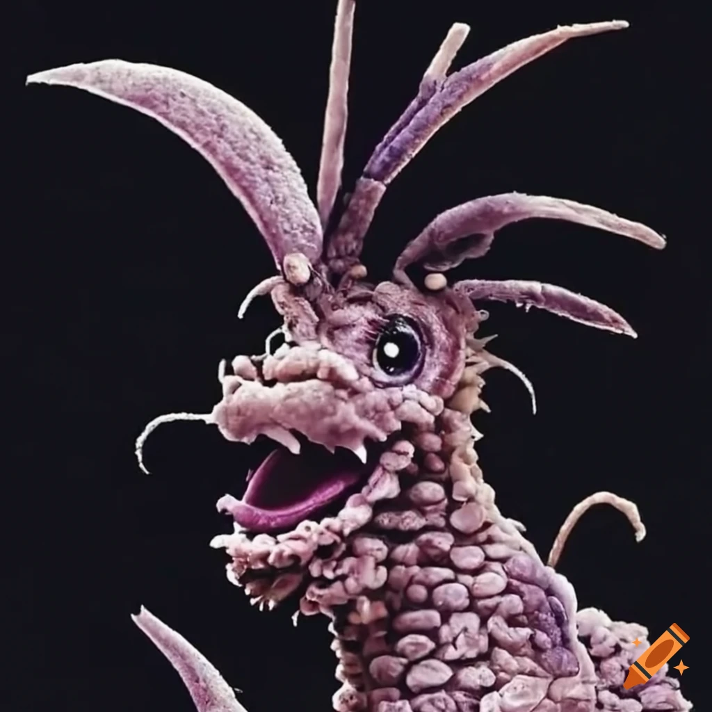 Microscopic structure of a strange creature with elements of molecular ...