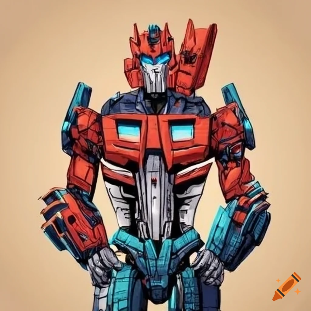 Transformers-inspired t-shirt design on Craiyon