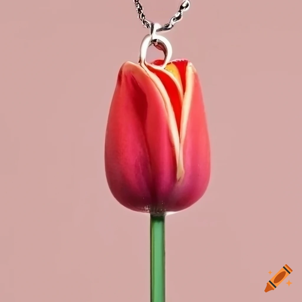 Tulip keychain as a dutch souvenir on Craiyon