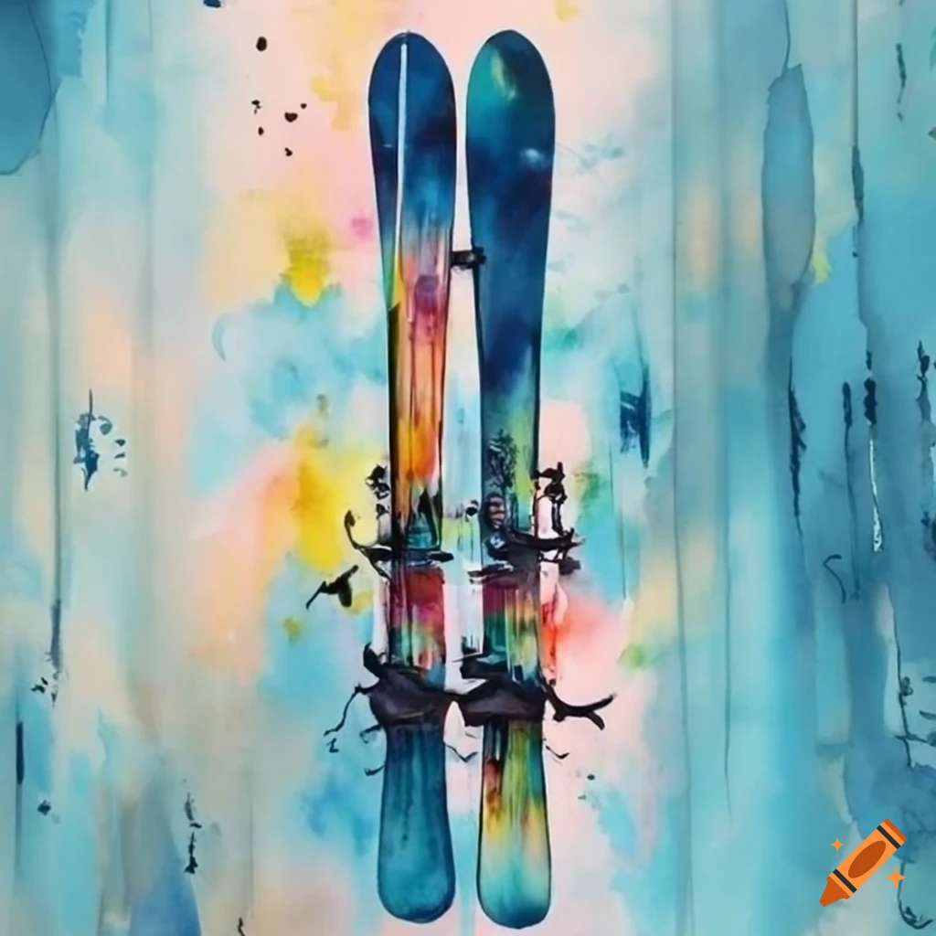 Floating canvas wrap with stunning watercolor painting on Craiyon