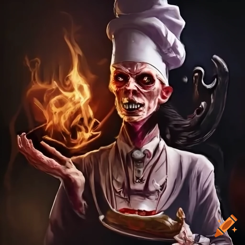 Evil magician/cook wearing a mercedes-benz hat on Craiyon