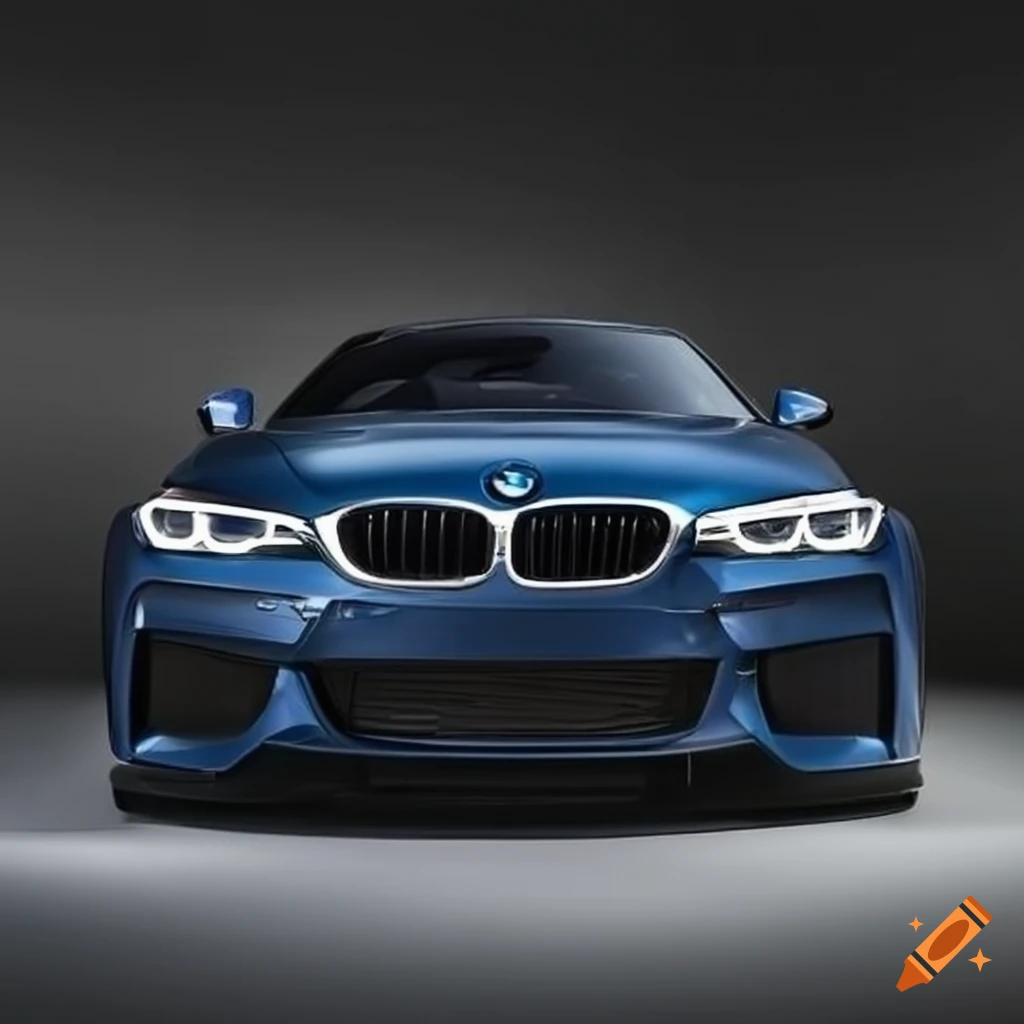 Sleek and detailed BMW sports car from a great angle on Craiyon
