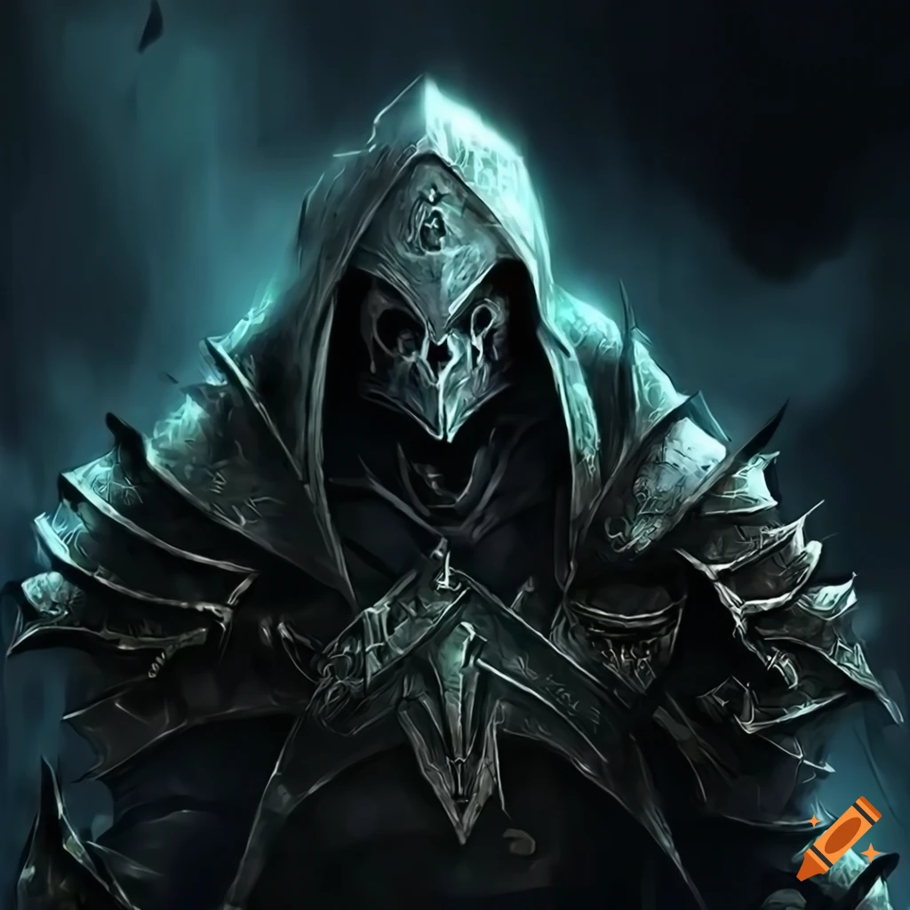 Necromancer knight wallpaper 2k on Craiyon