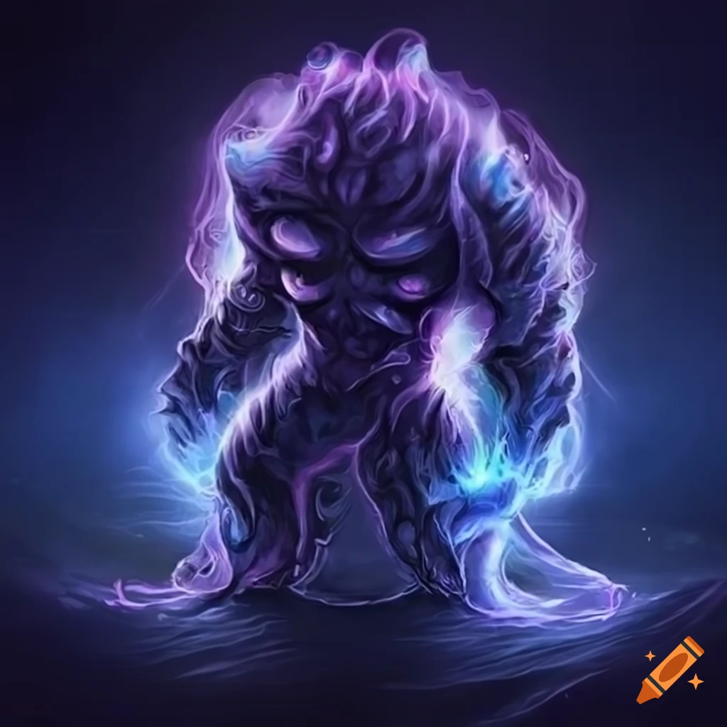 Energy elemental in a fantasy drawing on Craiyon