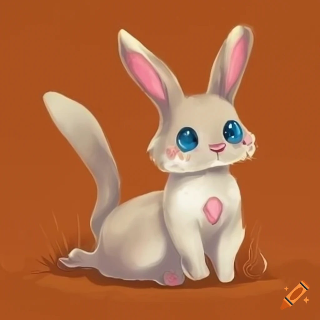 Cute bunny-like fantasy creature on Craiyon