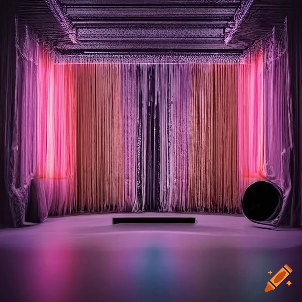 Music studio hall designed in Moroccan style with Boucle and textured ...